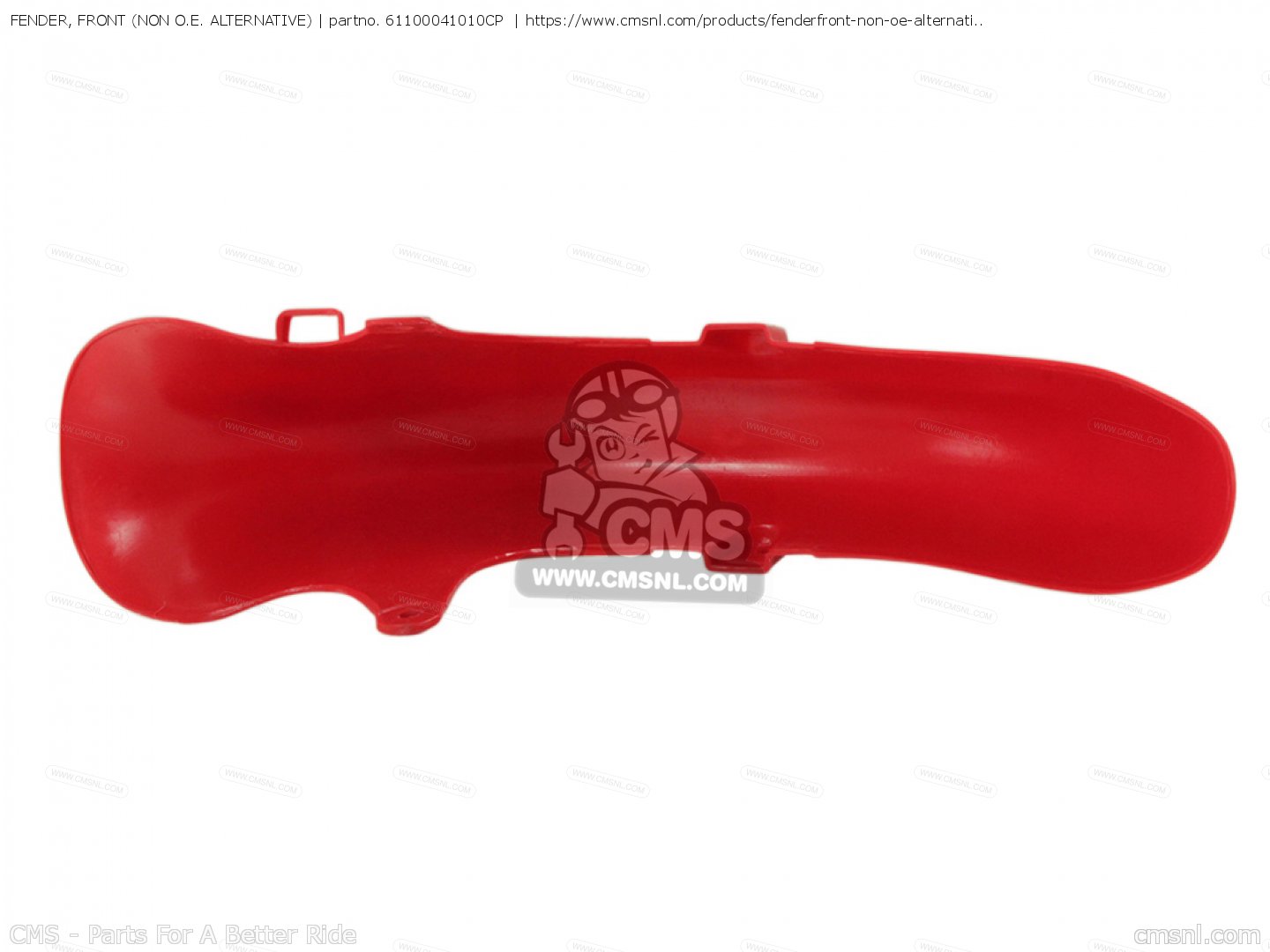 61100041010CP: Fender, Front Honda - buy the 61100-041-010CP at CMSNL