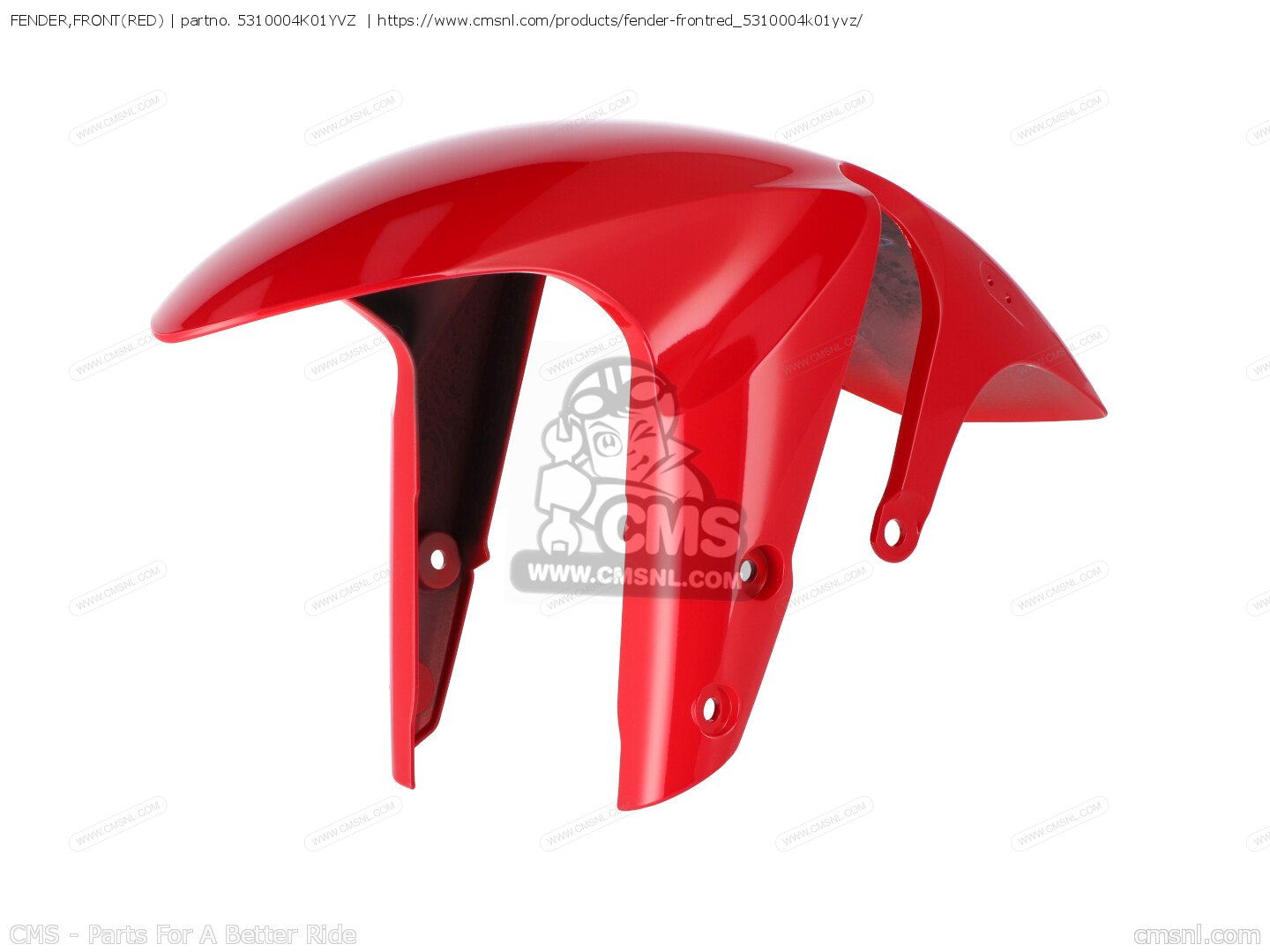5310004K01YVZ: FENDER,FRONT(RED) Suzuki - buy the 53100-04K01-YVZ at CMSNL