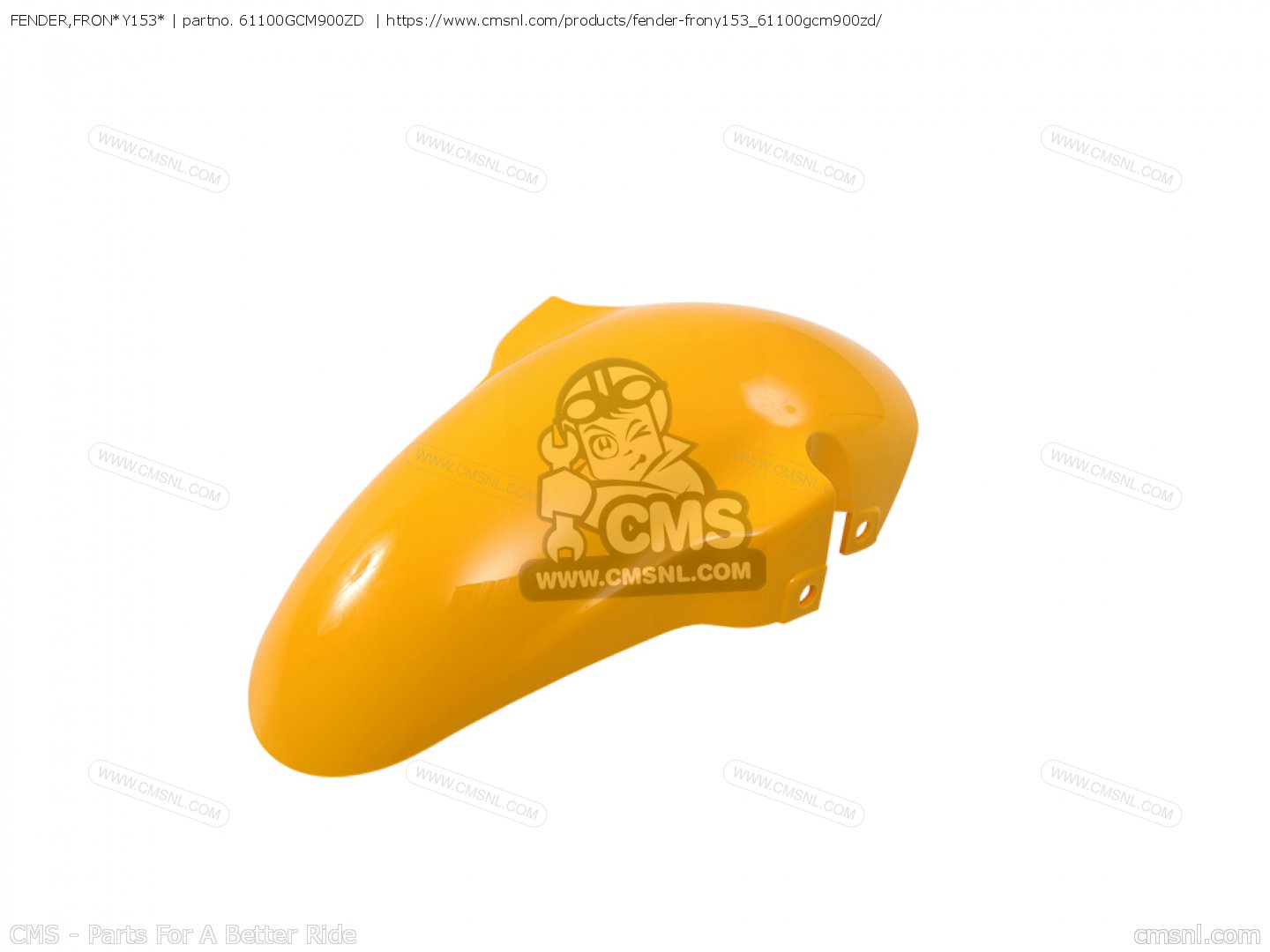 61100GCM900ZD: Fender,fron*y153* Honda - buy the 61100-GCM-900ZD at CMSNL
