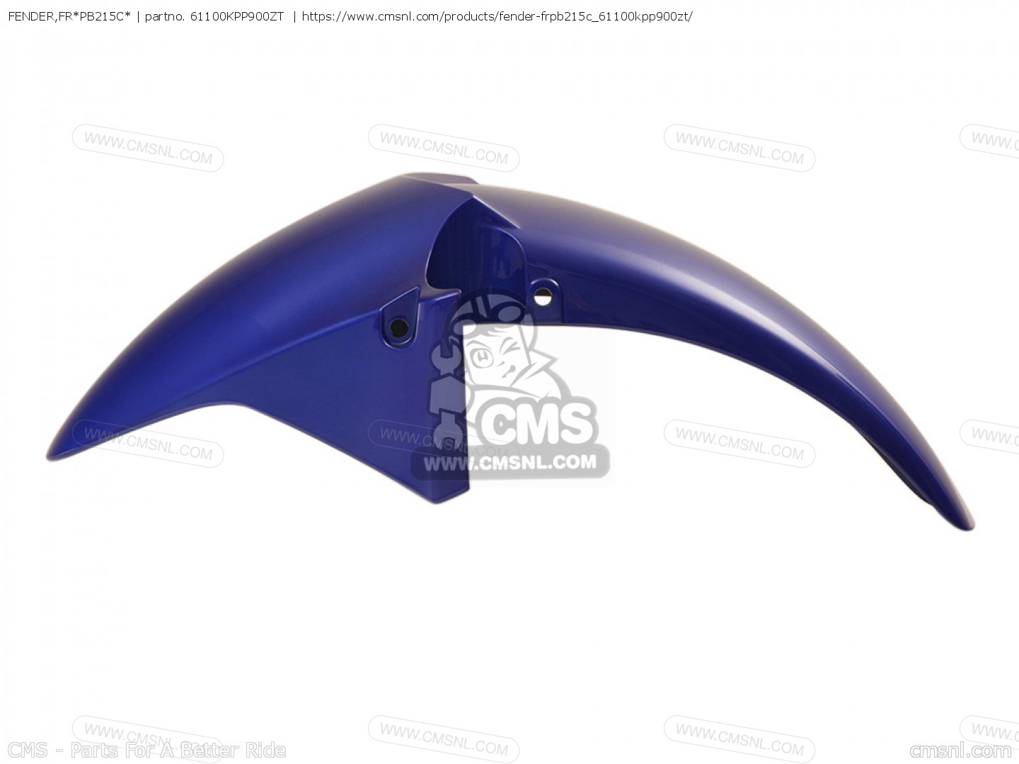 61100KPP900ZT: Fender,fr*pb215c* Honda - buy the 61100-KPP-900ZT at CMSNL
