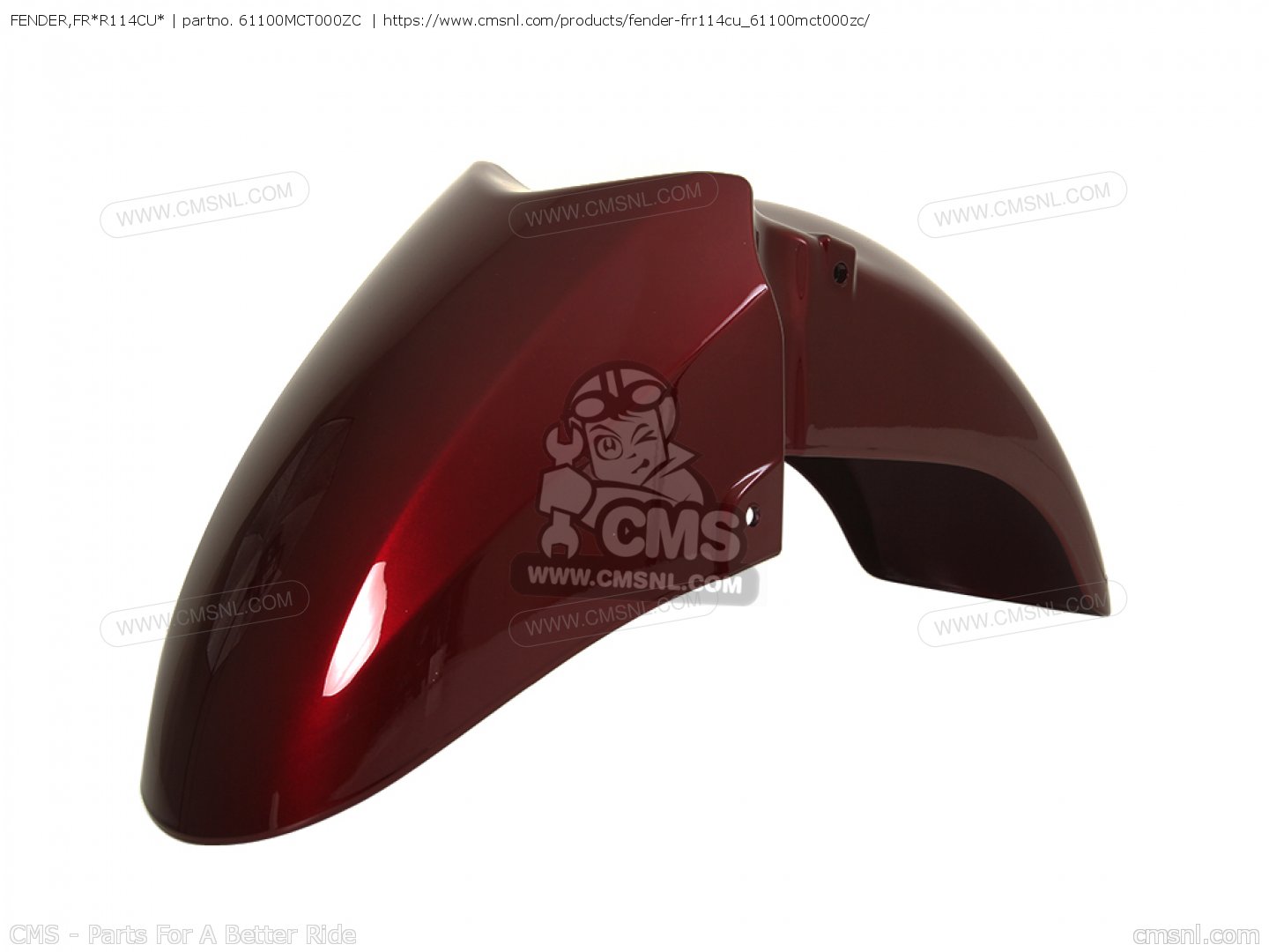 61100MCT000ZC: Fender,fr*r114cu* Honda - buy the 61100-MCT-000ZC at CMSNL