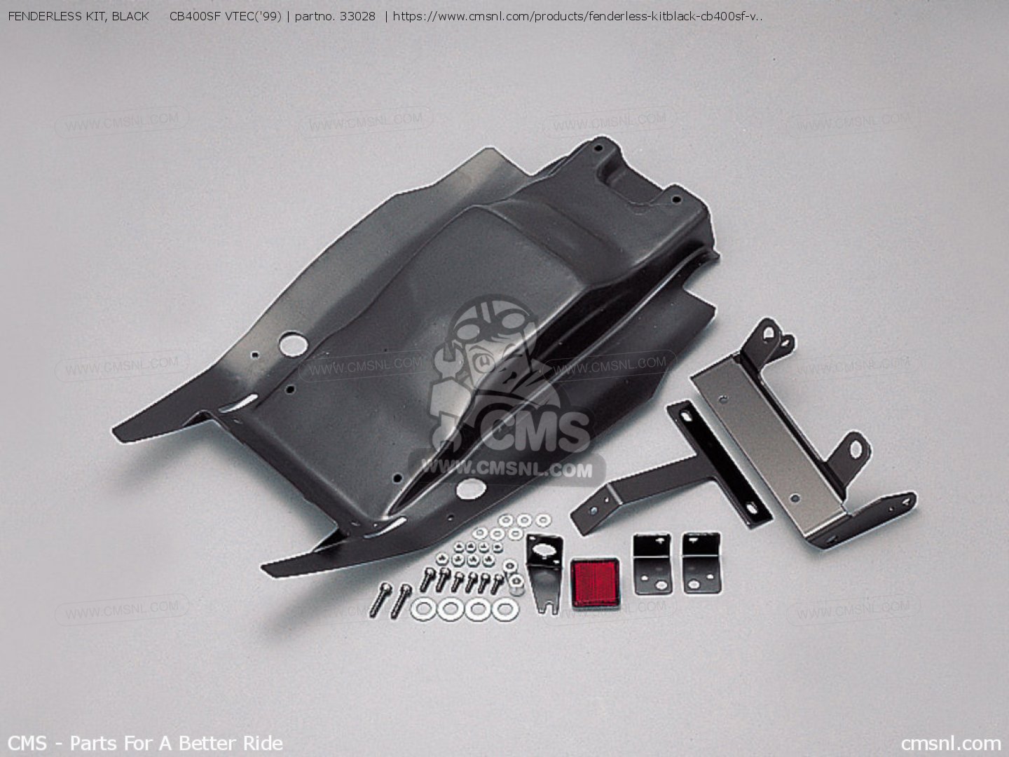 33028: FENDERLESS KIT, BLACK CB400SF VTEC('99) Daytona - buy the 33028 at CMSNL