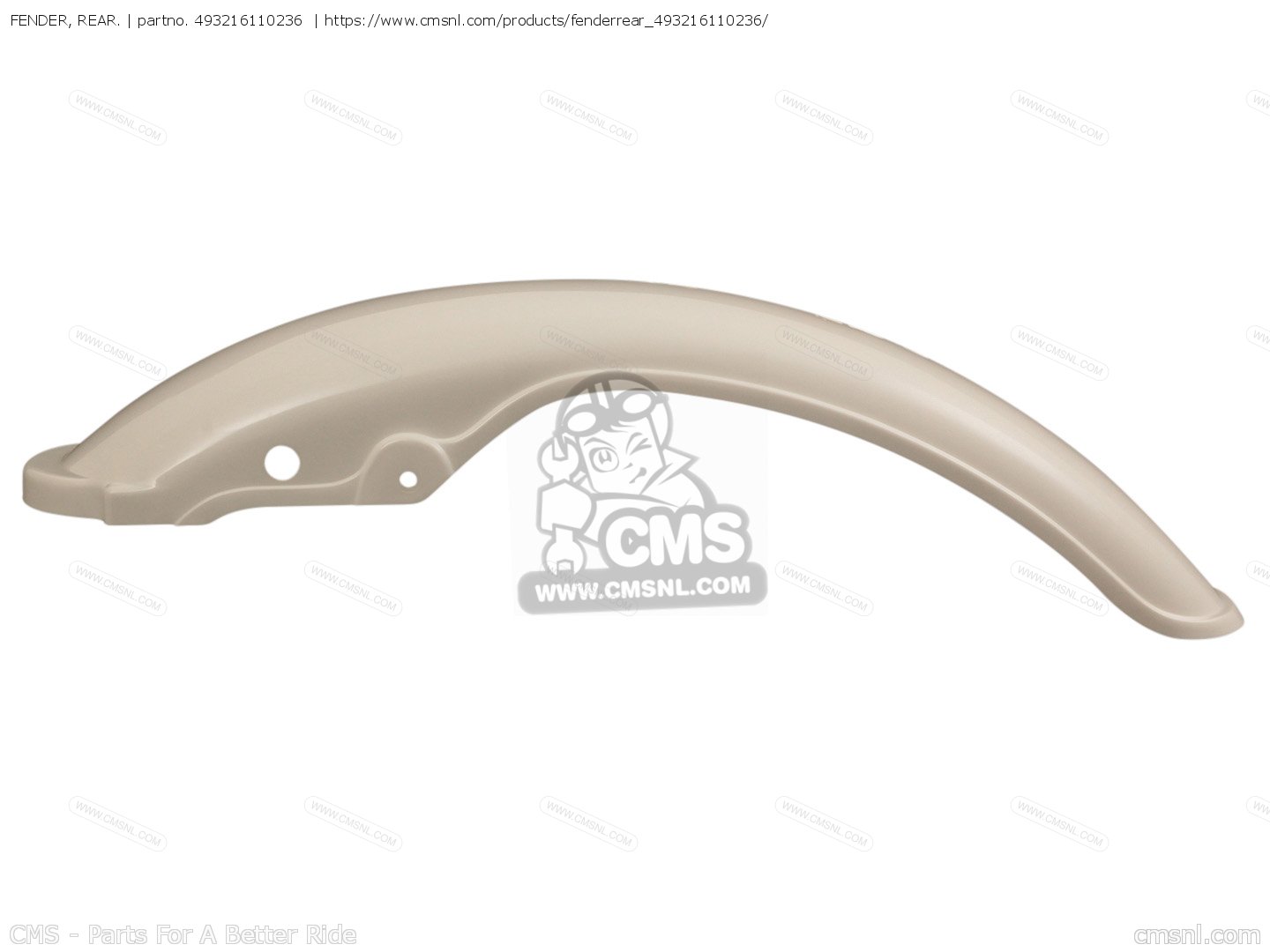 FENDER, REAR. for TY250 1976 USA - order at CMSNL