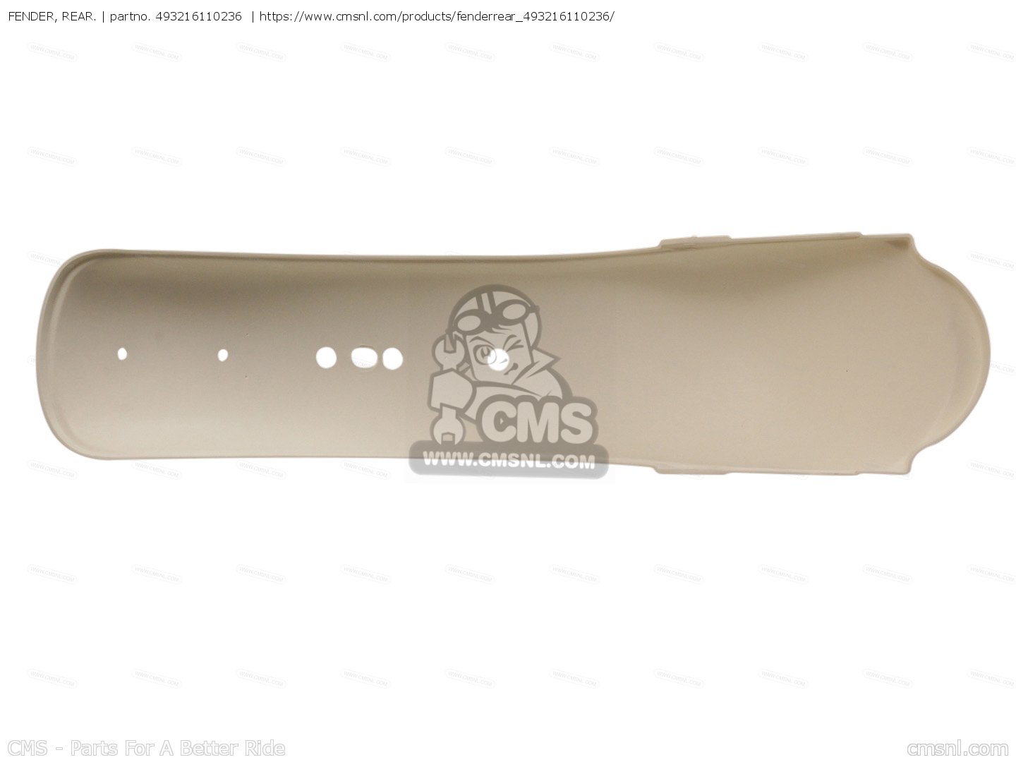 FENDER, REAR. for TY250 1976 USA - order at CMSNL