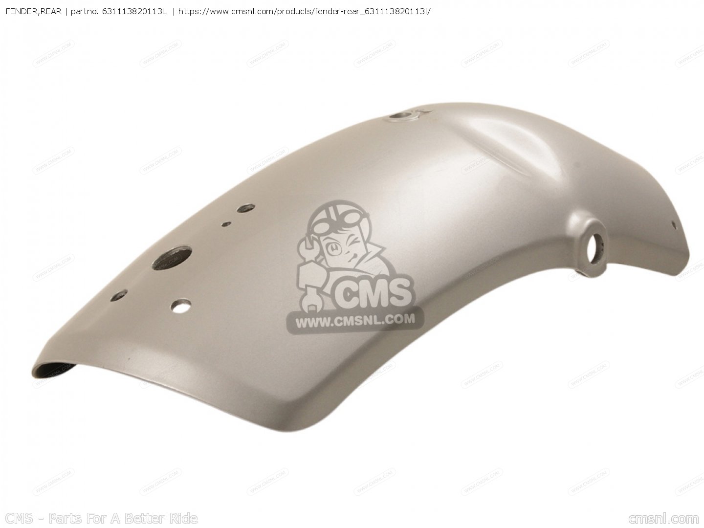 631113820113L: FENDER,REAR Suzuki - buy the 63111-38201-13L at CMSNL