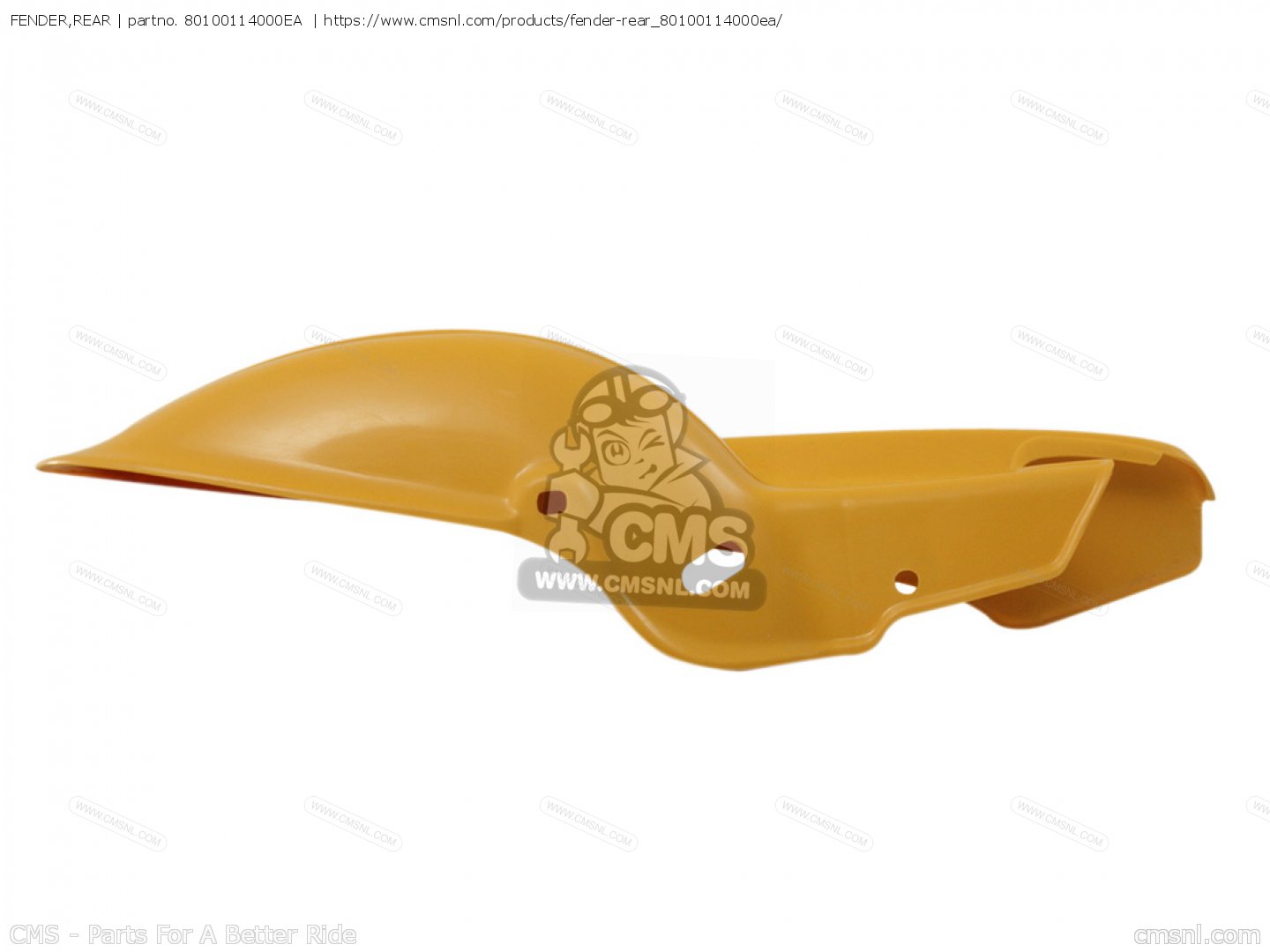 FENDER,REAR for Honda - order at CMSNL