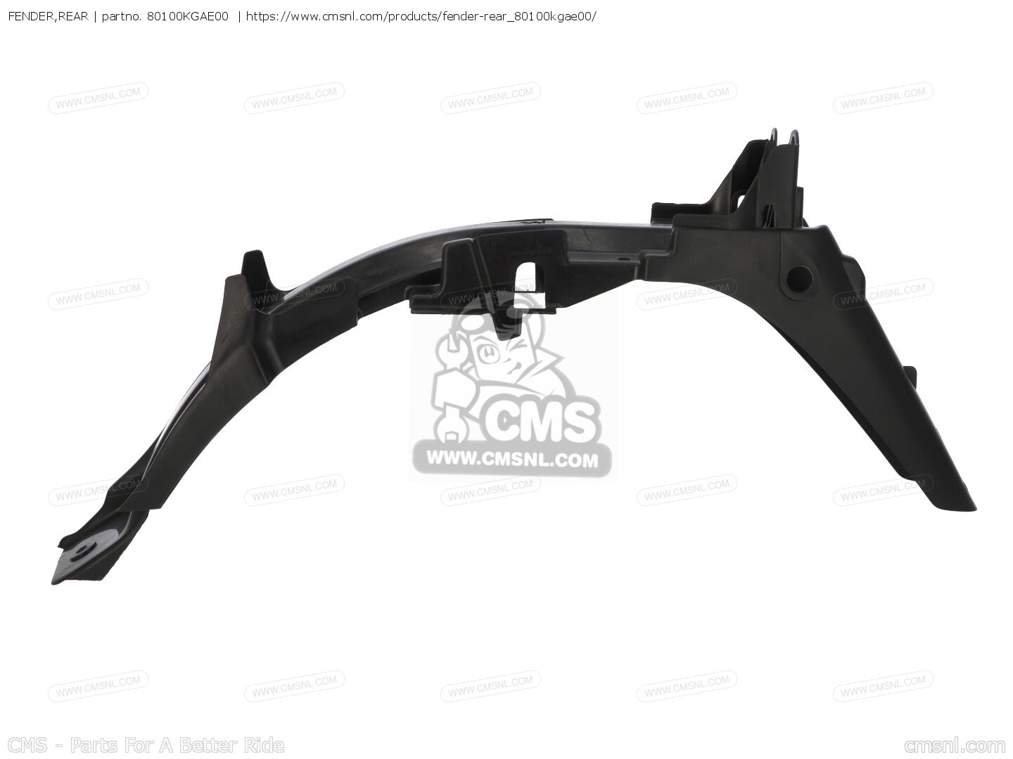 80100KGAE00: FENDER,REAR Honda - buy the 80100-KGA-E00 at CMSNL