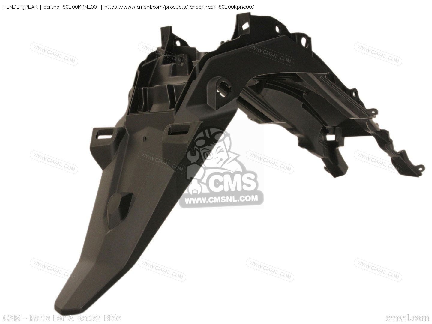 80100KPNE00: Fender,rear Honda - buy the 80100-KPN-E00 at CMSNL