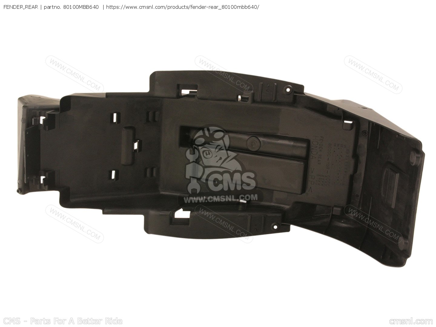 80100MBB640: FENDER,REAR Honda - buy the 80100-MBB-640 at CMSNL