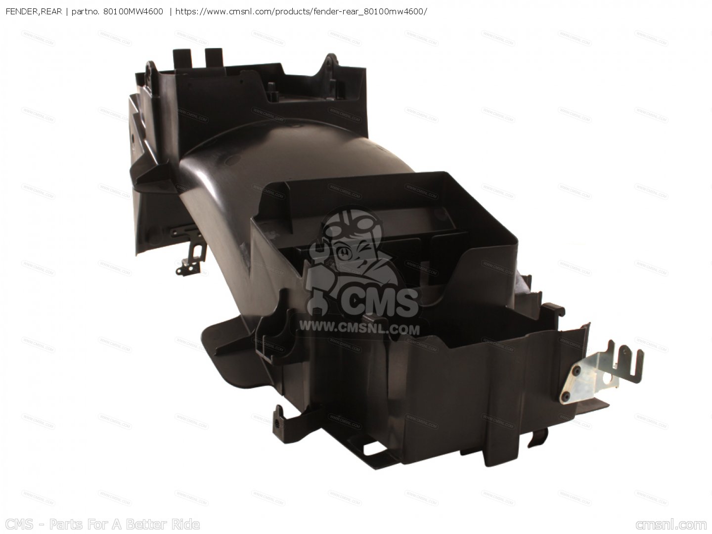80100MW4600: FENDER,REAR Honda - buy the 80100-MW4-600 at CMSNL