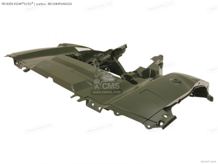 80100HP0A00ZA: FENDER,REAR*G152* Honda - buy the 80100-HP0-A00ZA at CMSNL