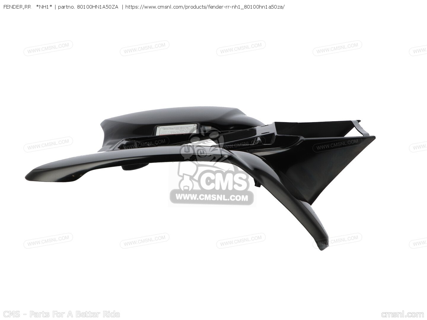 80100HN1A50ZA: Fender,rr *nh1* Honda - buy the 80100-HN1-A50ZA at CMSNL