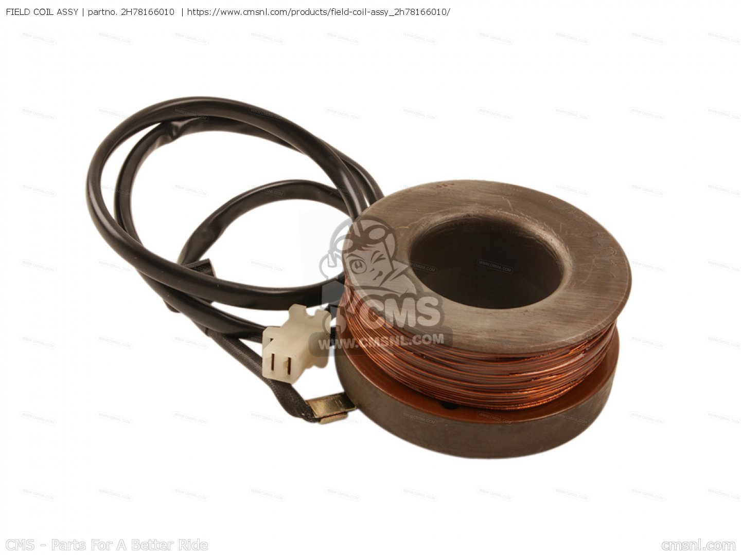 2H78166010: FIELD COIL ASSY Yamaha - buy the 2H7-81660-10-00 at CMSNL