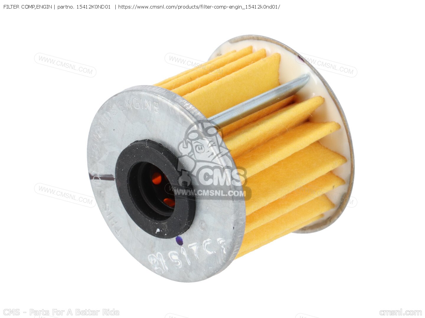 15412K0ND01: Filter Comp,engin Honda - buy the 15412-K0N-D01 at CMSNL