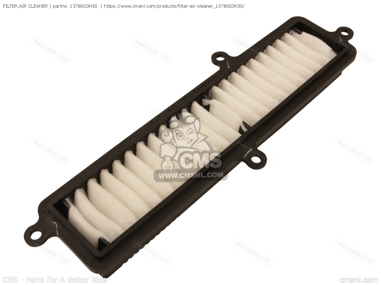1378003H30: FILTER,AIR CLEANER Suzuki - buy the 13780-03H30 at CMSNL