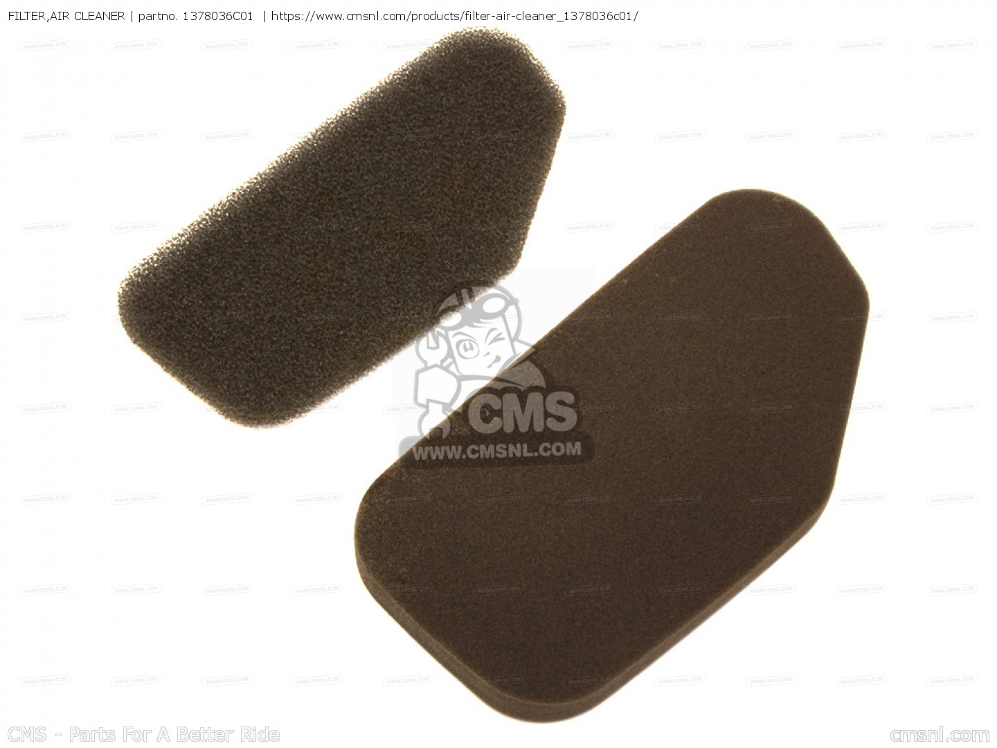 1378036C01: Filter,air Cleaner Suzuki - buy the 13780-36C01 at CMSNL