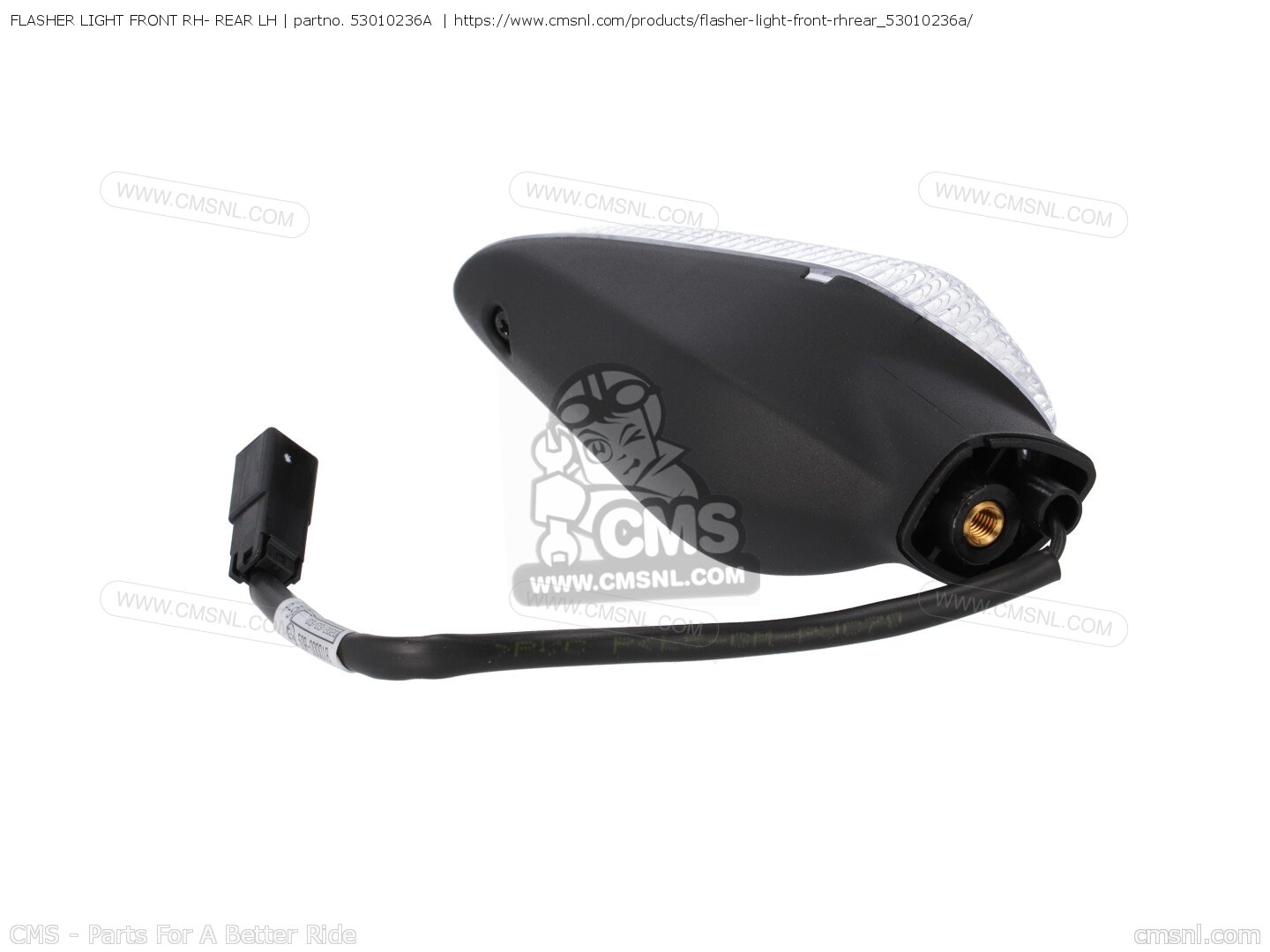 53010236A: FLASHER LIGHT FRONT RH- REAR LH Ducati - buy the 53010236A ...