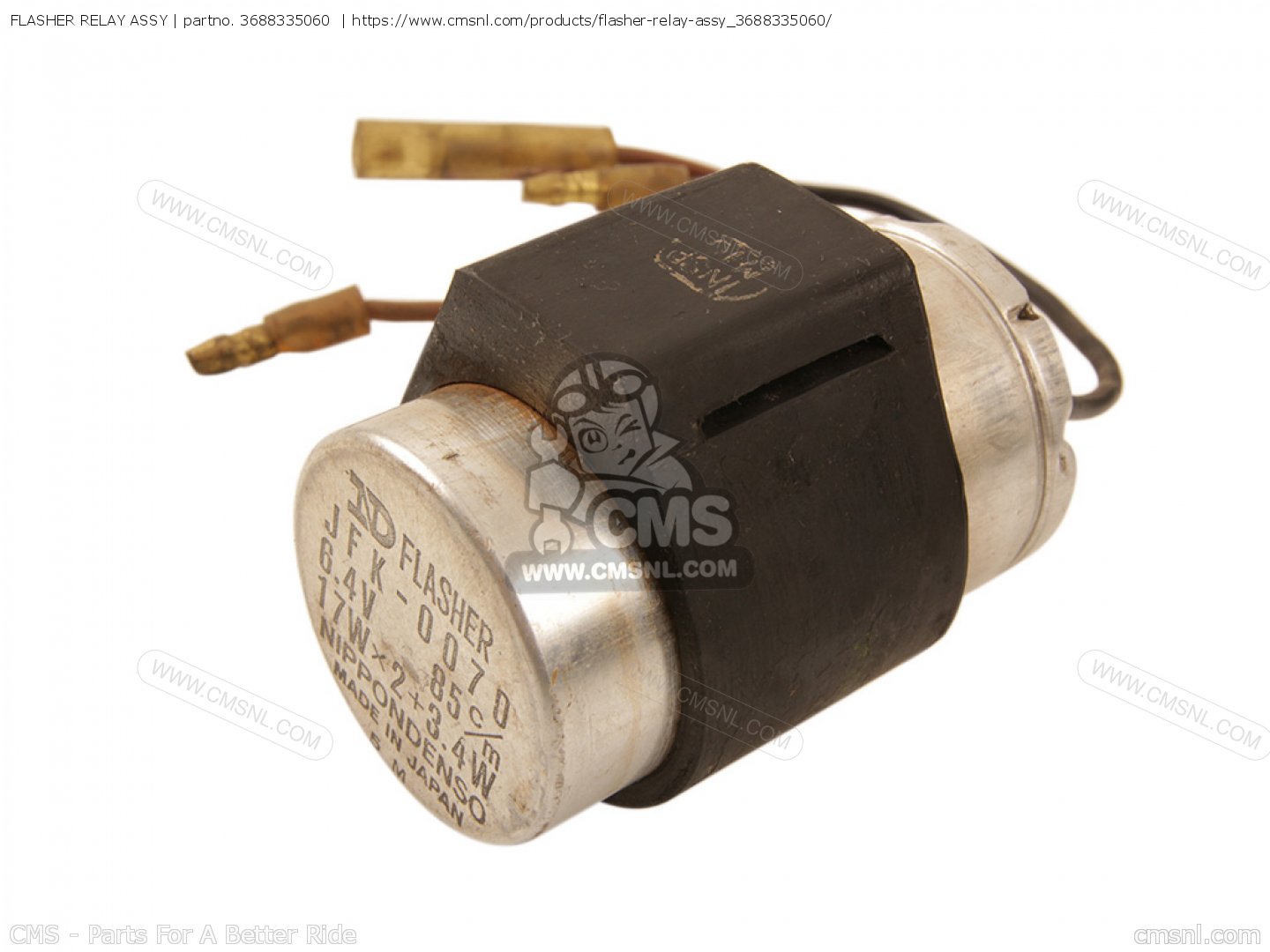 3688335060: Flasher Relay Assy Yamaha - buy the 368-83350-60-00 at CMSNL