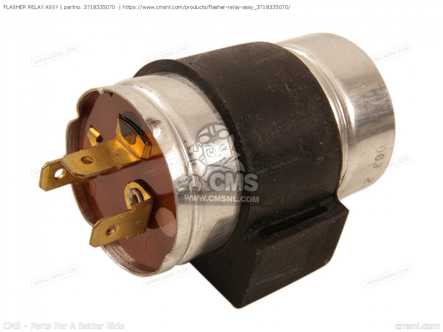 3718335070: FLASHER RELAY ASSY Yamaha - buy the 371-83350-70-00 at CMSNL
