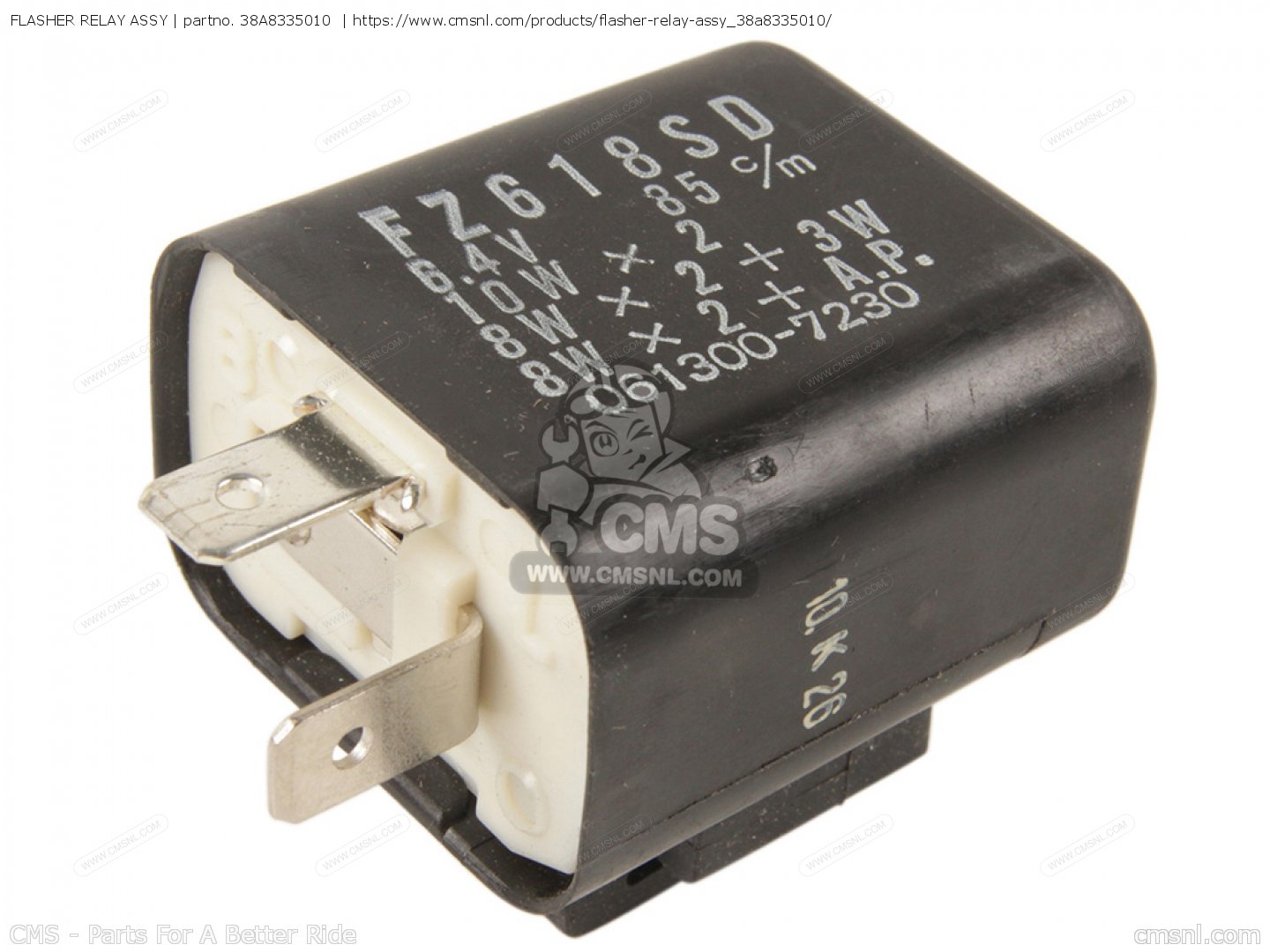 38A8335010: FLASHER RELAY ASSY Yamaha - buy the 38A-83350-10-00 at CMSNL