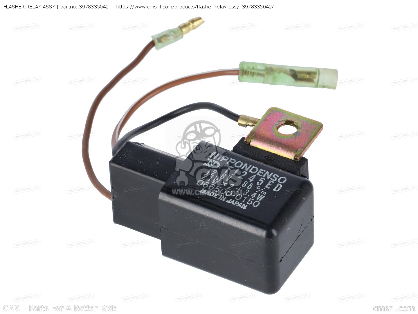 3978335042: FLASHER RELAY ASSY Yamaha - buy the 397-83350-42-00 at CMSNL