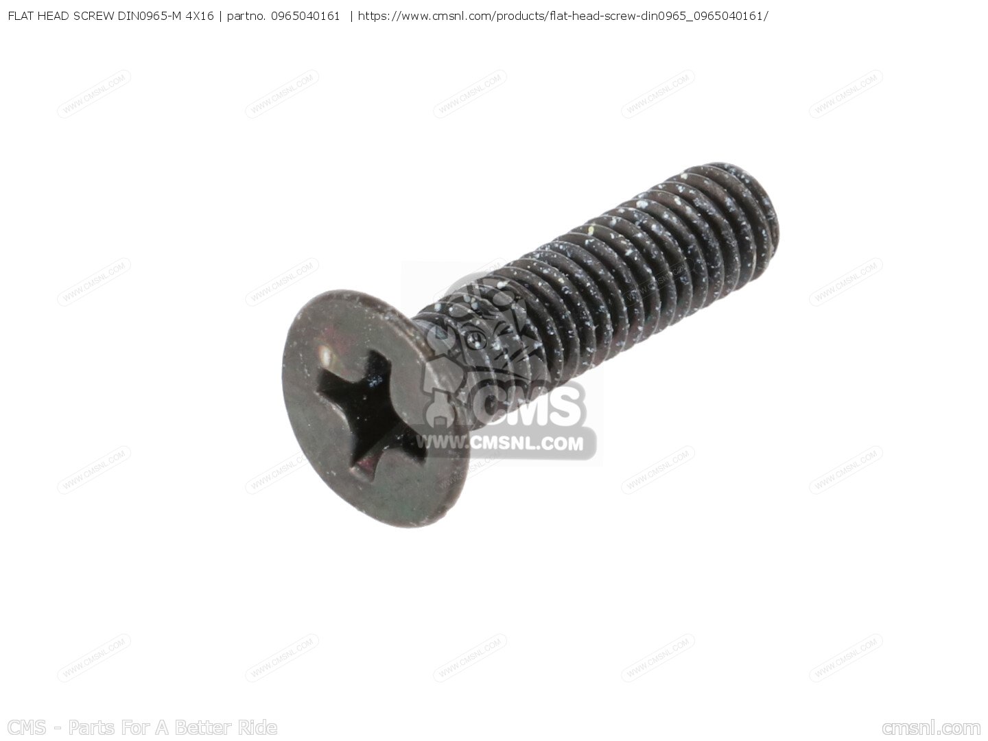 0965040161: FLAT HEAD SCREW DIN0965-M 4X16 KTM - buy the 0965040161 at ...
