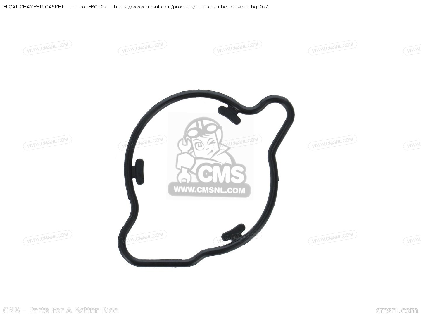 FBG107: FLOAT CHAMBER GASKET TOURMAX - buy the FBG-107 at CMSNL