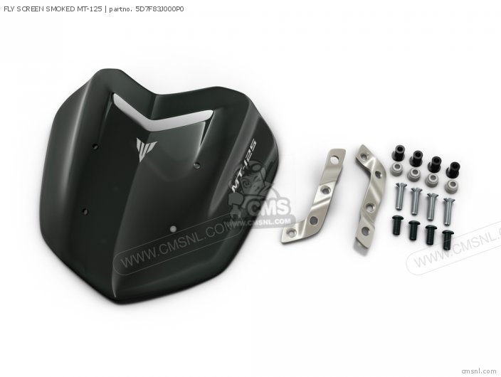 5D7F83J000P0: Fly Screen Smoked Mt-125 Yamaha - buy the 5D7-F83J0-00-P0 ...