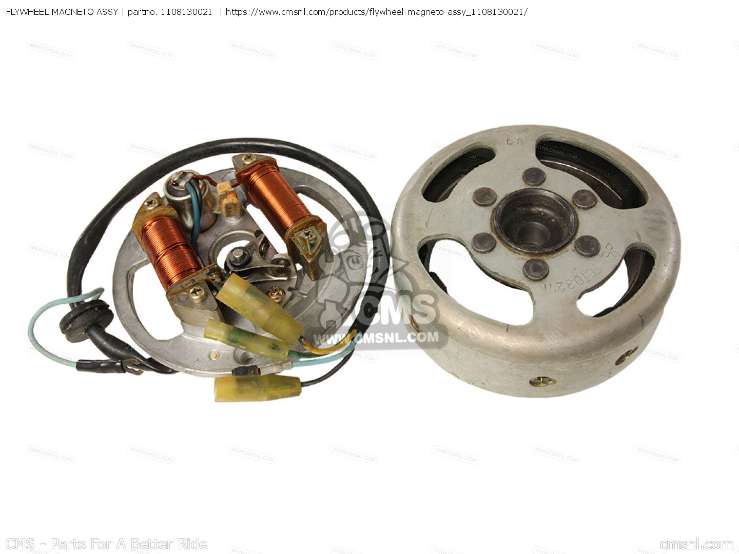 1108130021: FLYWHEEL MAGNETO ASSY Yamaha - buy the 110-81300-21-00 at CMSNL