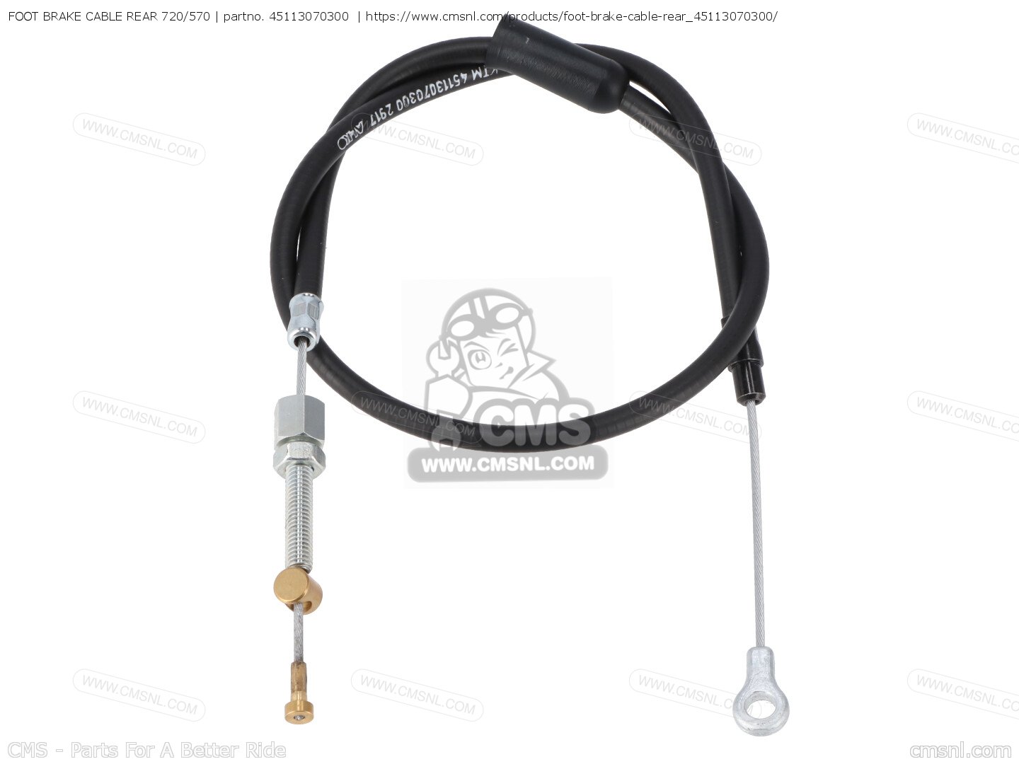 FOOT BRAKE CABLE REAR 720/570 for 50 SX PRO SENIOR LC EU, US 2002 ...