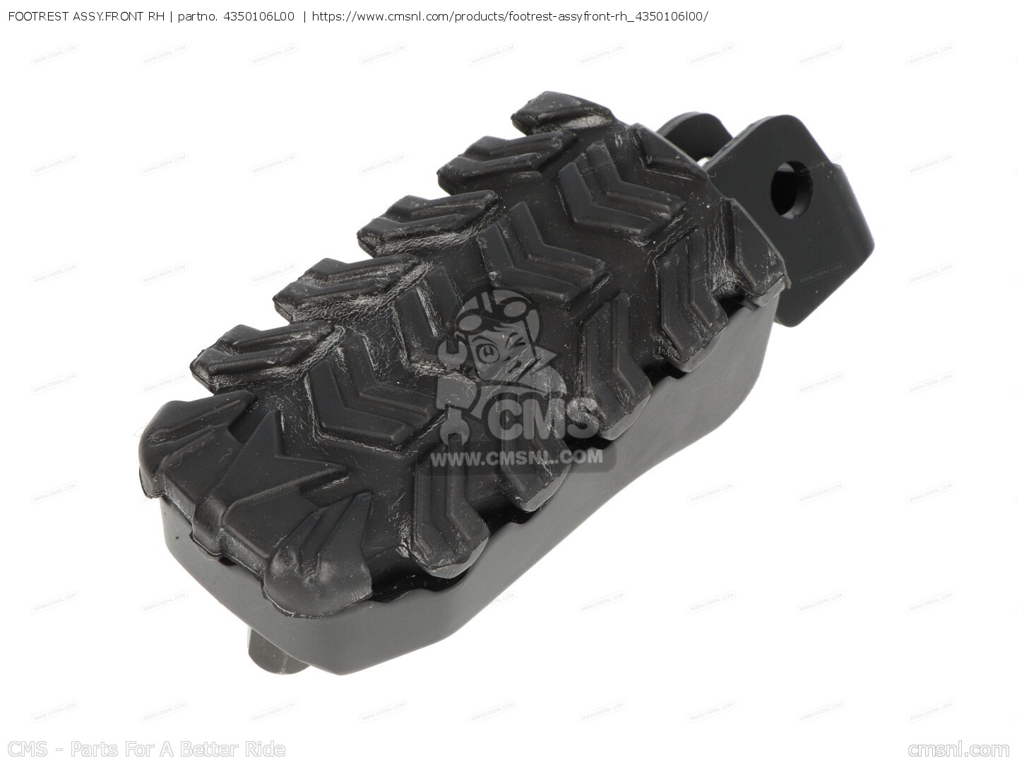 4350106L00: FOOTREST ASSY.FRONT RH Suzuki - buy the 43501-06L00 at CMSNL