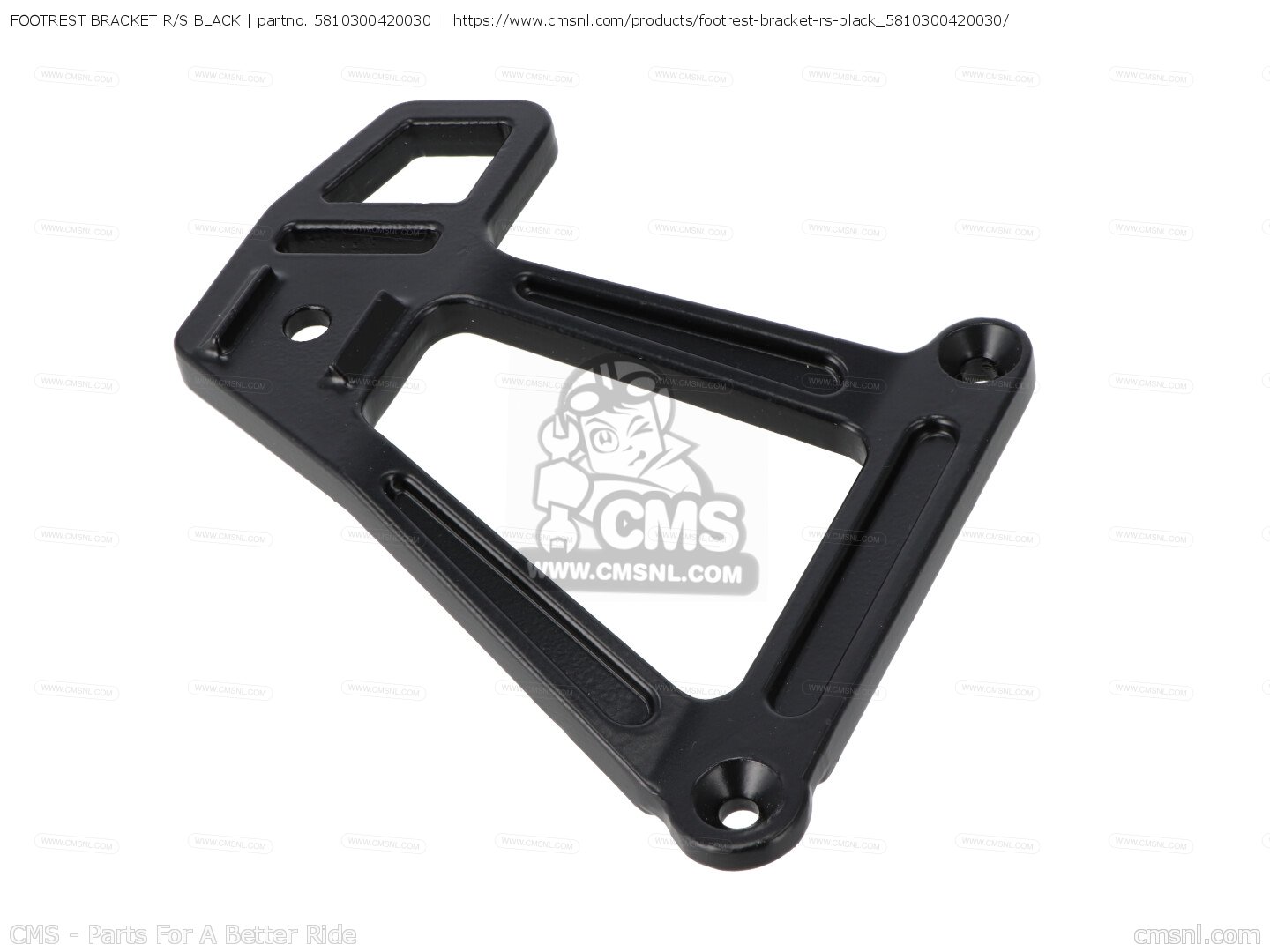 5810300420030: FOOTREST BRACKET R/S BLACK KTM - buy the 5810300420030 ...
