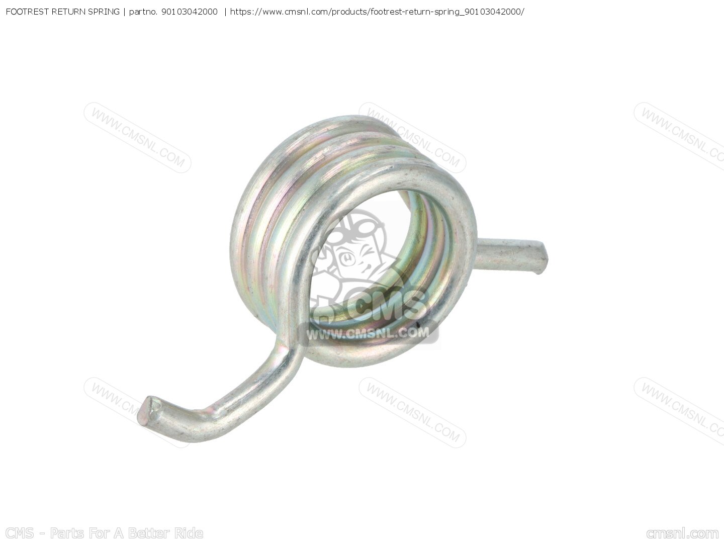 FOOTREST RETURN SPRING for KTM - order at CMSNL