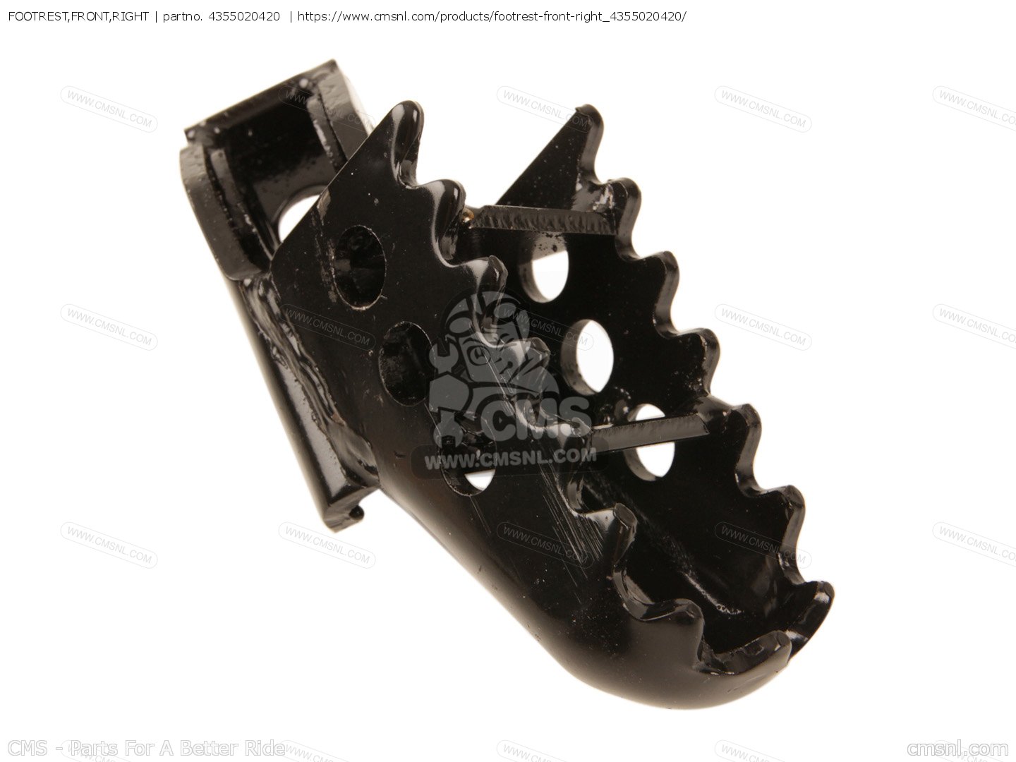 4355020420: FOOTREST,FRONT,RIGHT Suzuki - buy the 43550-20420 at CMSNL
