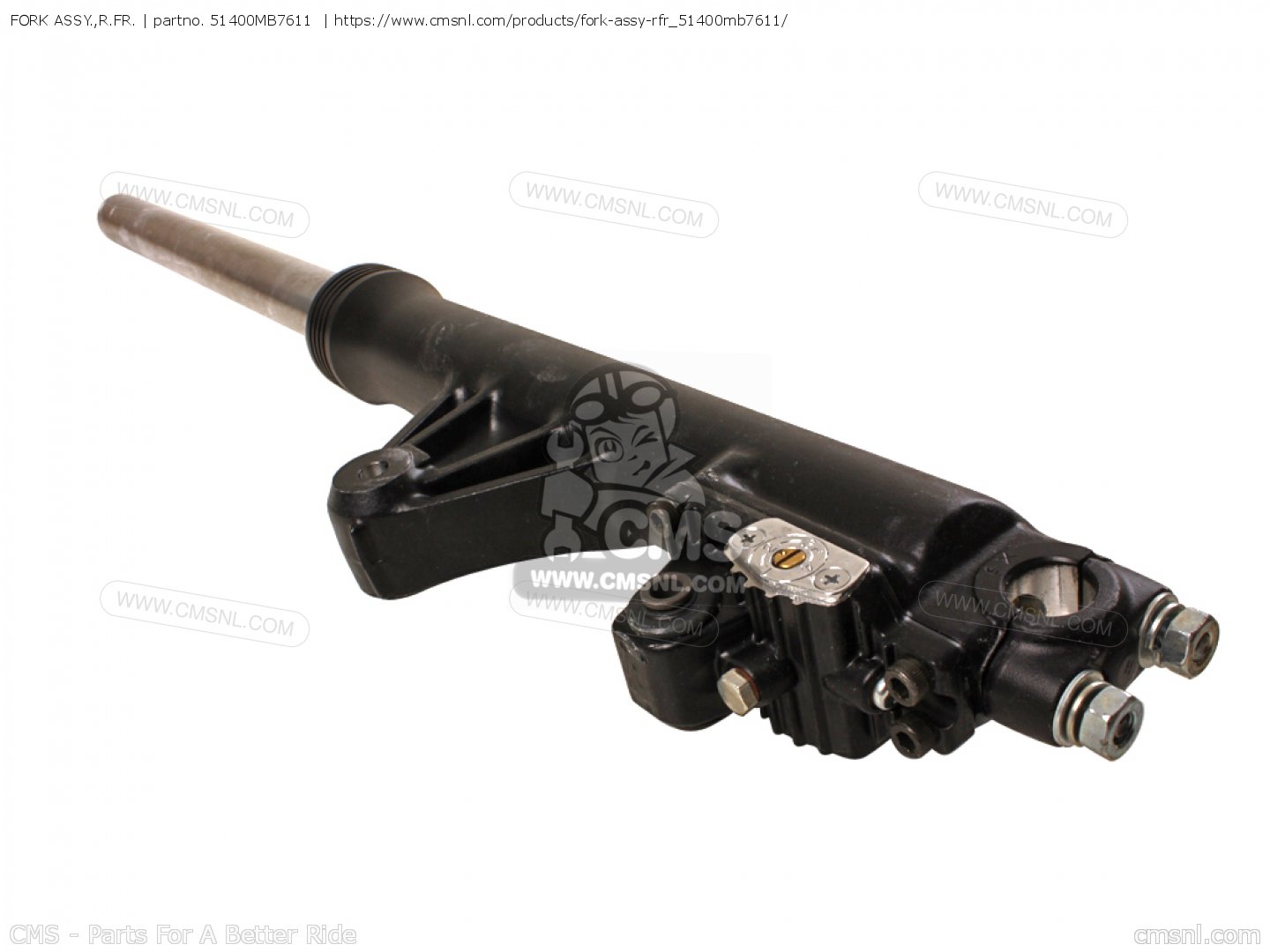 51400MB7611: Fork Assy.,r.fr. Honda - buy the 51400-MB7-611 at CMSNL