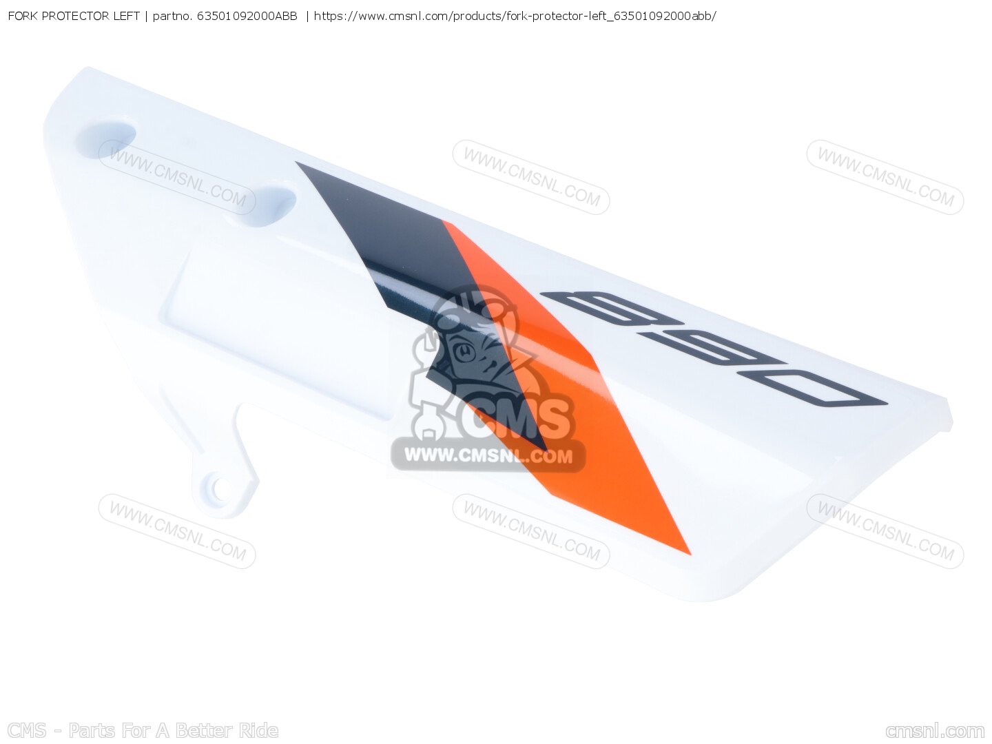 63501092000ABB: FORK PROTECTOR LEFT KTM - buy the 63501092000ABB at CMSNL