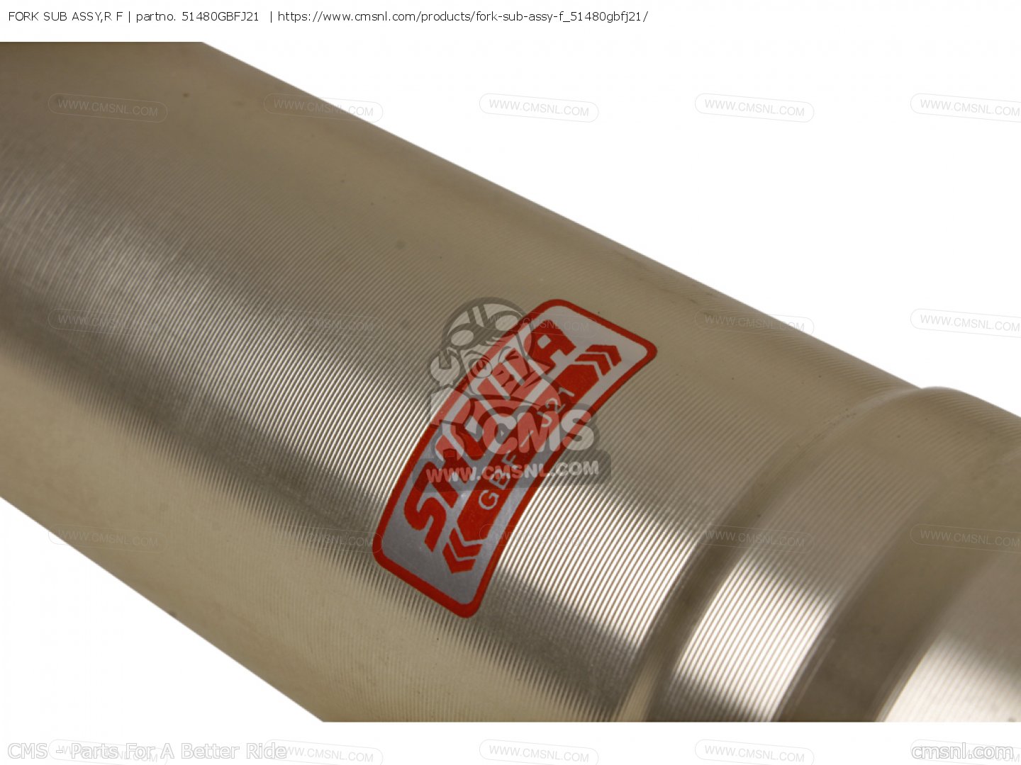 FORK SUB ASSY,R F for CR80R 2001 (1) JAPAN - order at CMSNL