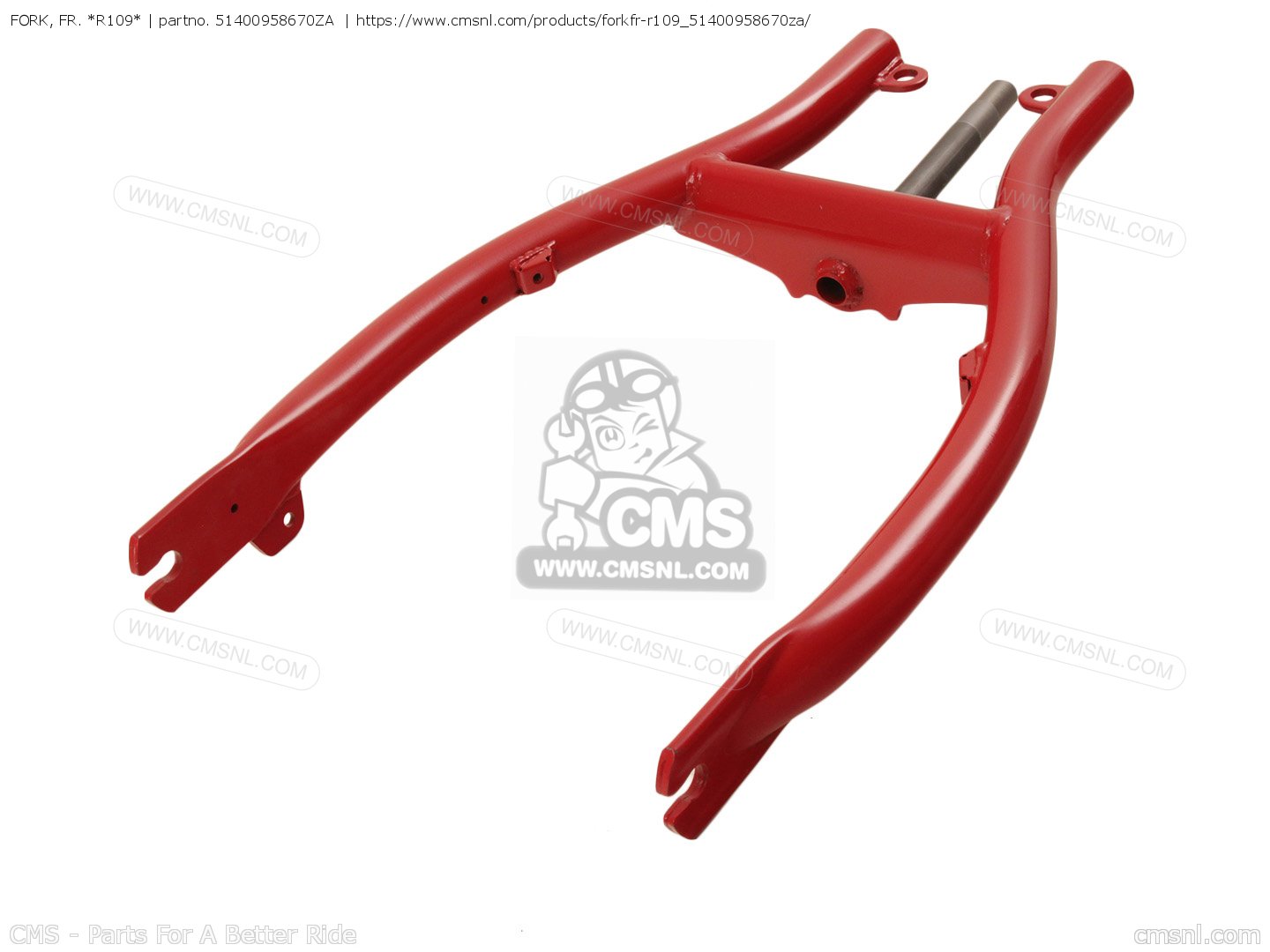 51400958670ZA: Fork, Fr. *r109* Honda - buy the 51400-958-670ZA at CMSNL