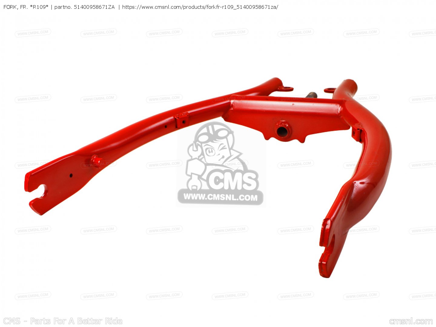 51400958671ZA: Fork, Fr. *r109* Honda - buy the 51400-958-671ZA at CMSNL