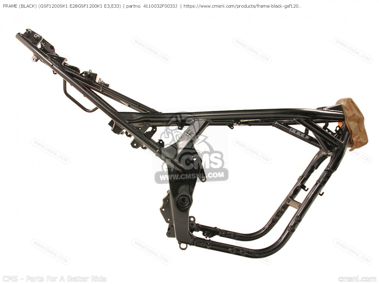 FRAME (BLACK) (GSF1200SK1 E28GSF1200K1 E3,E33) for Suzuki - order at CMSNL