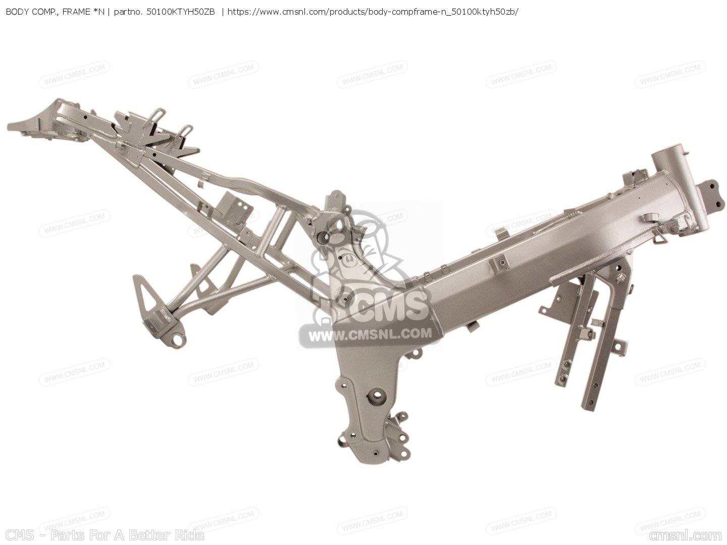 50100KTYH50ZB: Frame Bod*nh364m* Honda - buy the 50100-KTY-H50ZB at CMSNL