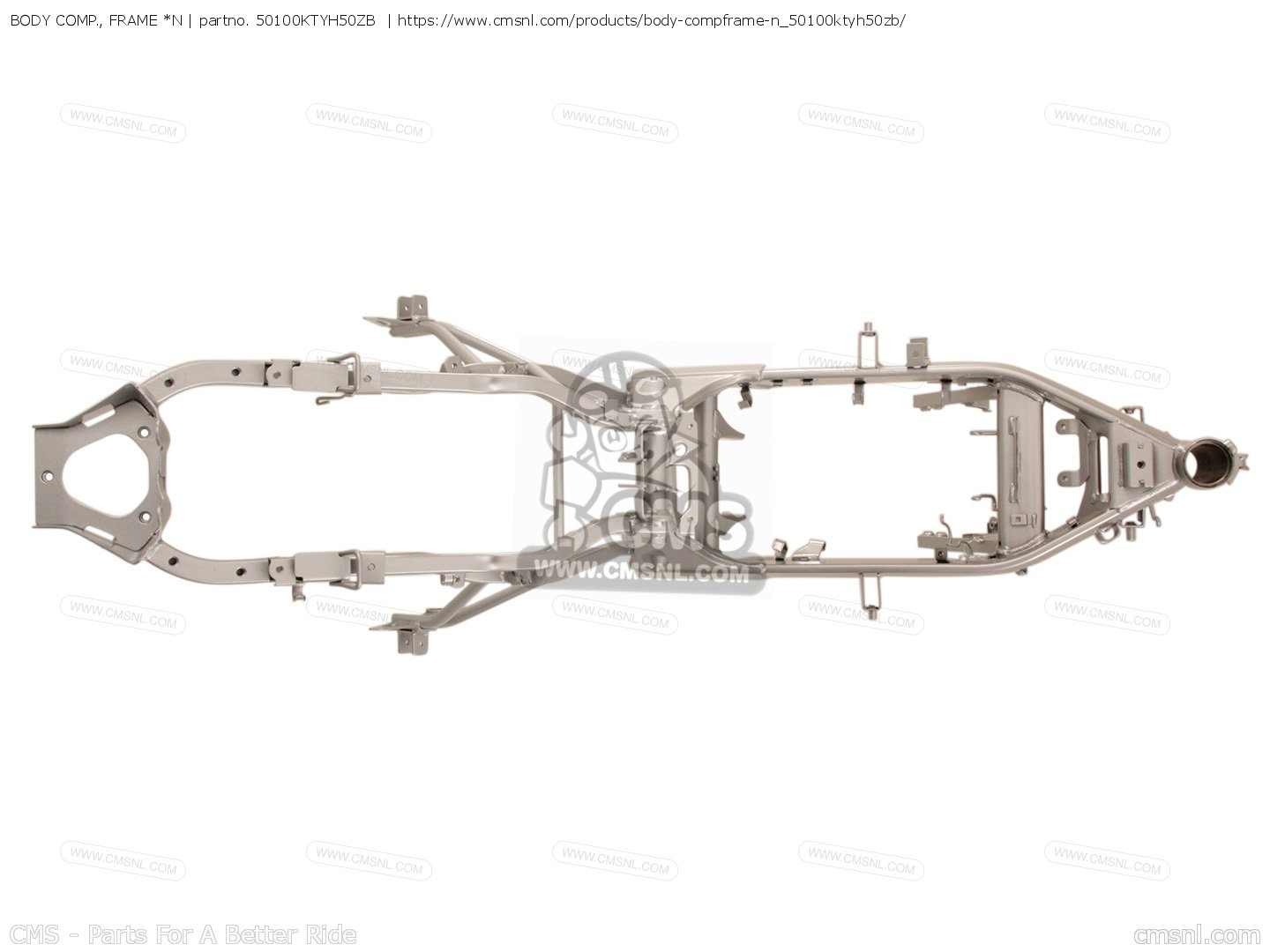 50100KTYH50ZB: Frame Bod*nh364m* Honda - buy the 50100-KTY-H50ZB at CMSNL