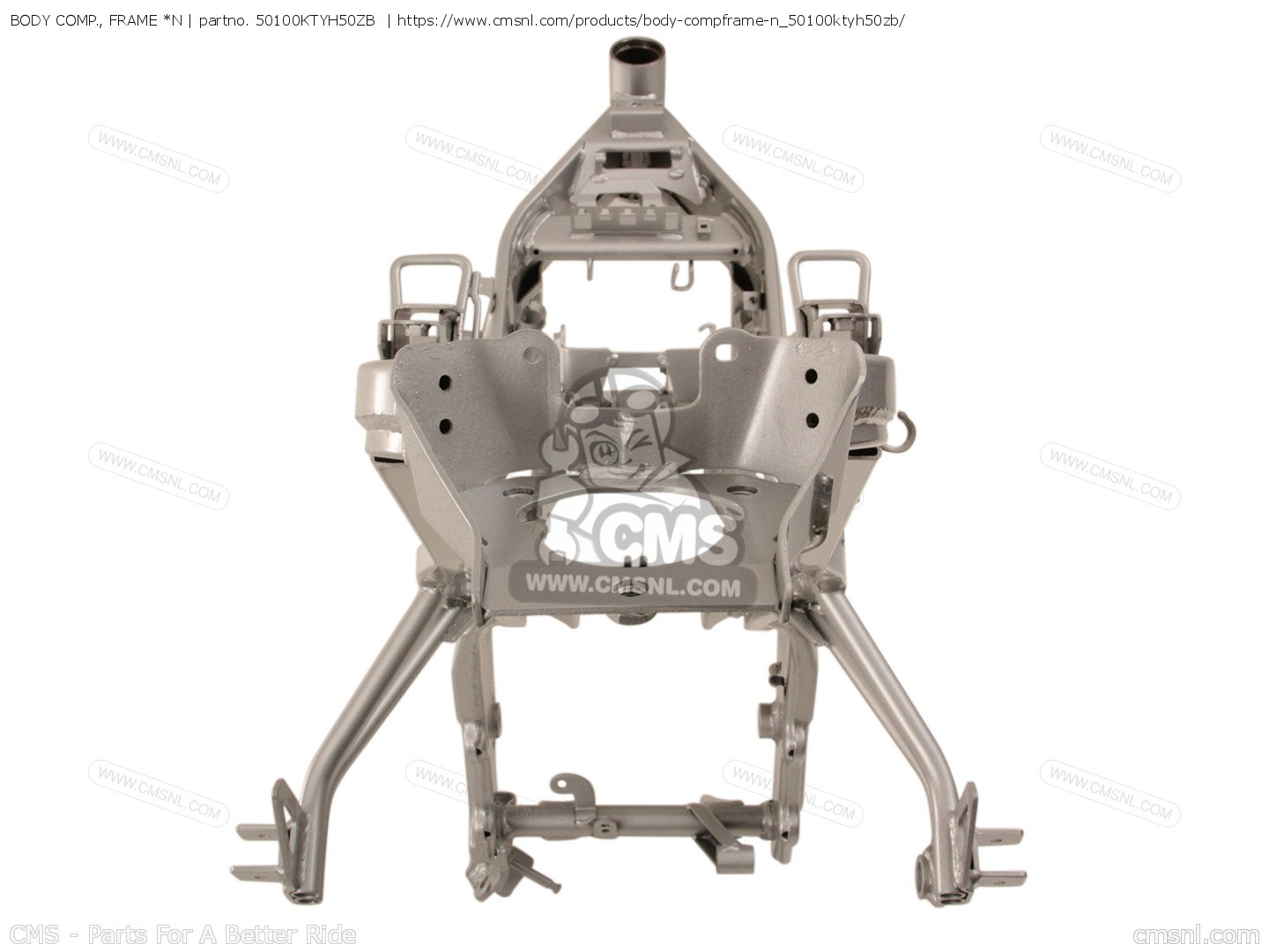 50100KTYH50ZB: Frame Bod*nh364m* Honda - buy the 50100-KTY-H50ZB at CMSNL