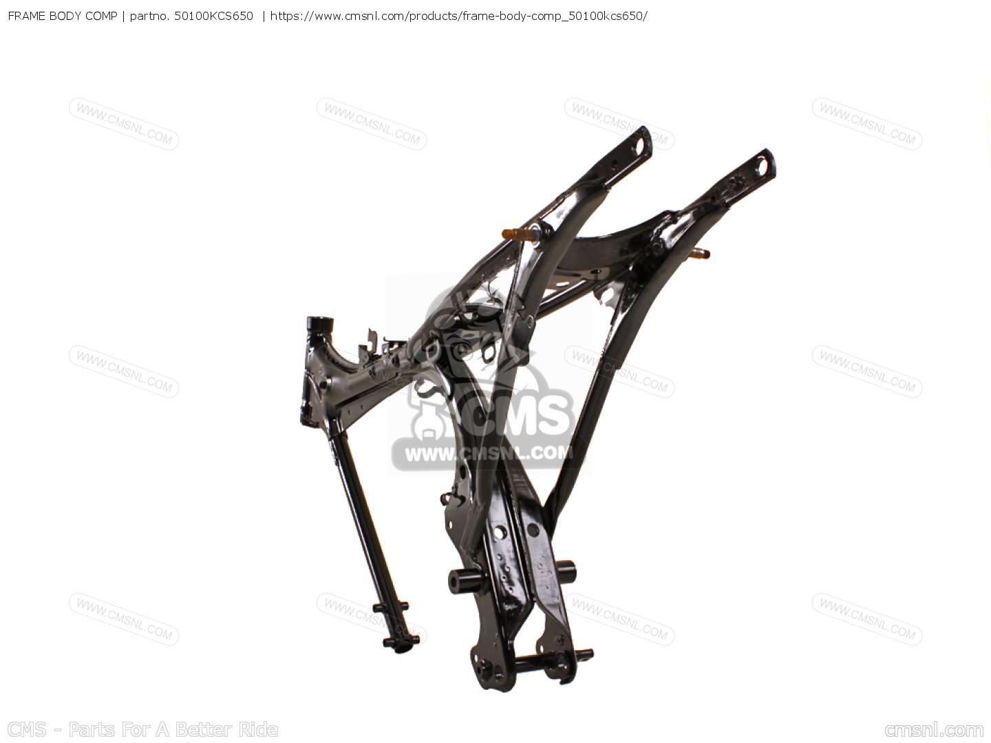 50100KCS650: FRAME BODY COMP Honda - buy the 50100-KCS-650 at CMSNL