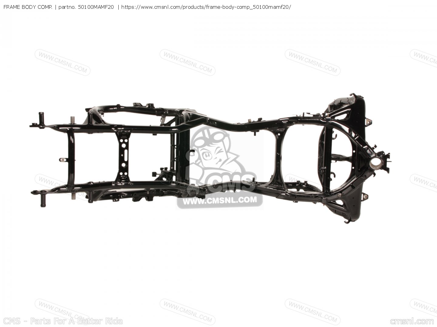 50100MAMF20: FRAME BODY COMP. Honda - buy the 50100-MAM-F20 at CMSNL