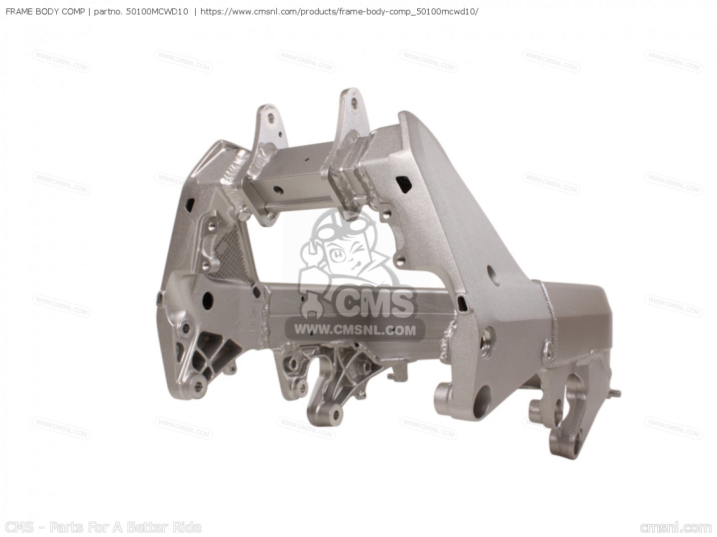 50100MCWD10: FRAME BODY COMP Honda - buy the 50100-MCW-D10 at CMSNL