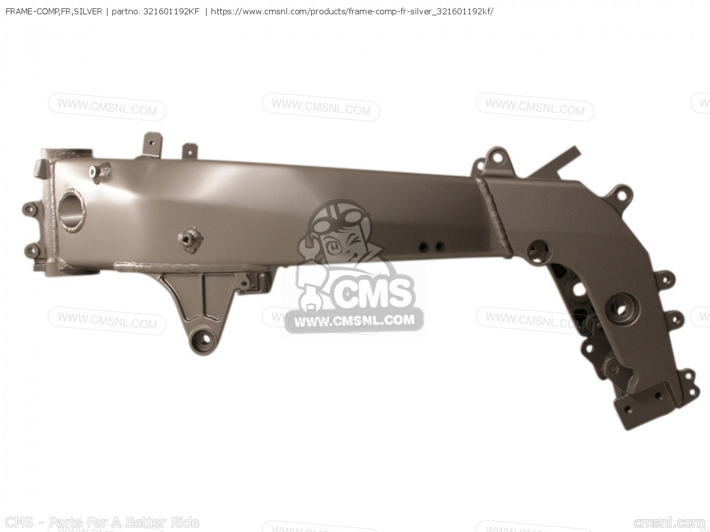 FRAME-COMP,AL,FR,SILV for ZX400L9 ZXR400 1999 UNITED KINGDOM FRAME-COMP,AL,FR,SILV for ZX400L9 ZXR400 1999 UNITED KINGDOM