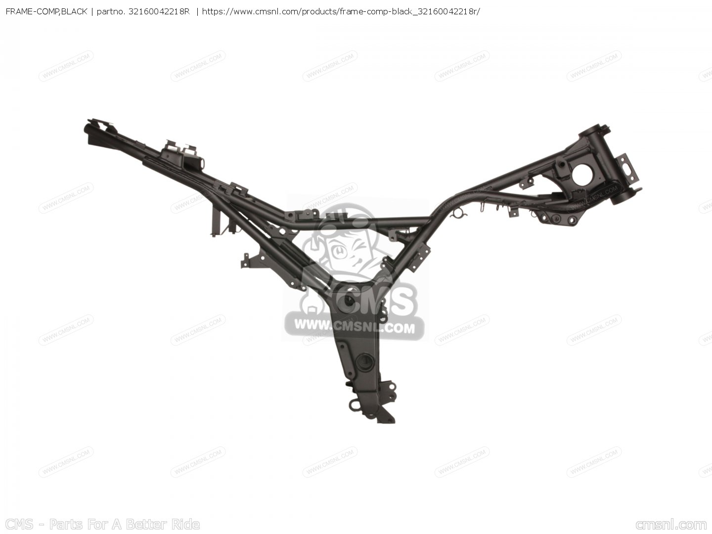32160042218R: Frame-comp,black Kawasaki - buy the 32160-0422-18R at CMSNL