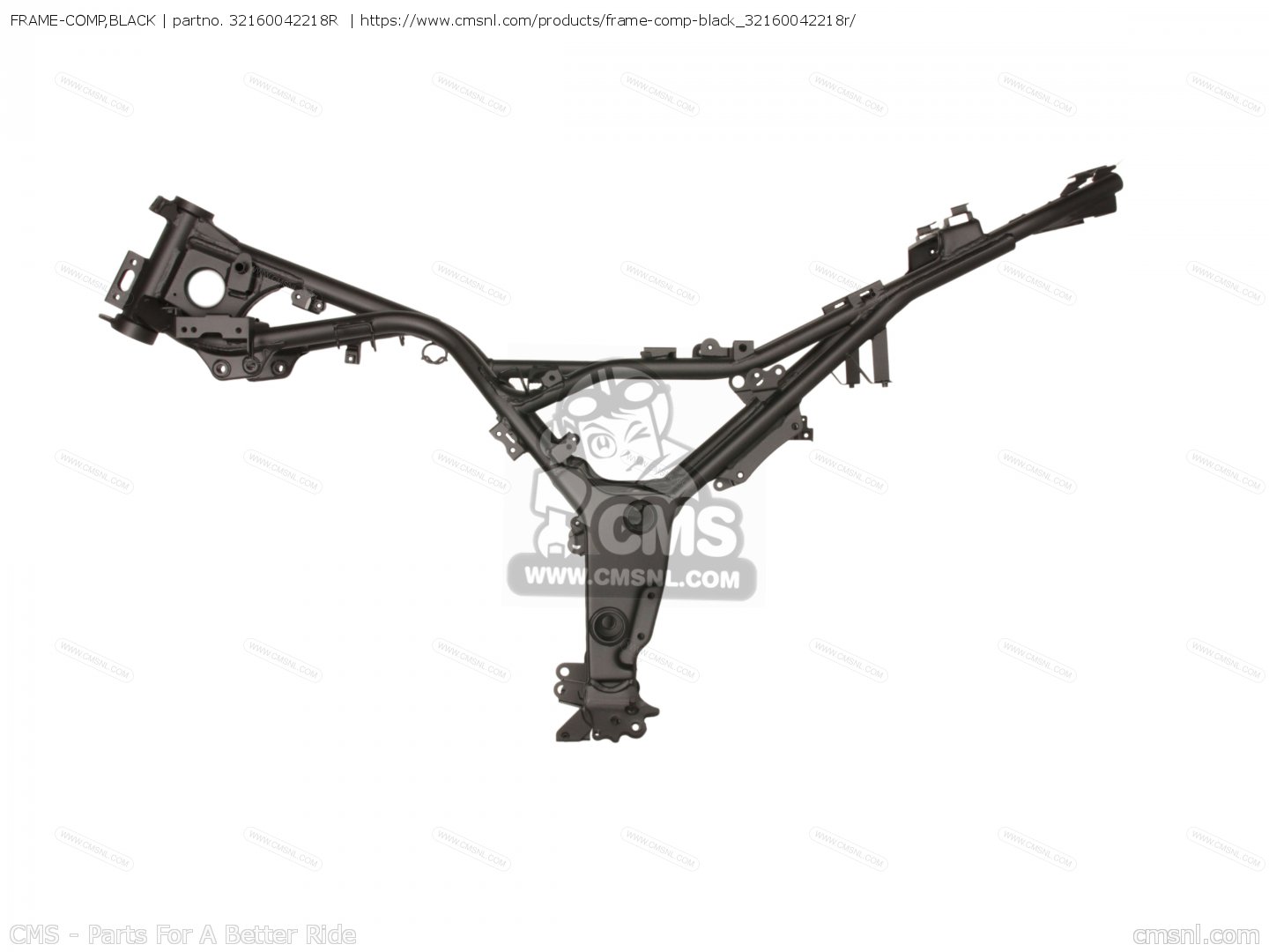 32160042218R: Frame-comp,black Kawasaki - buy the 32160-0422-18R at CMSNL