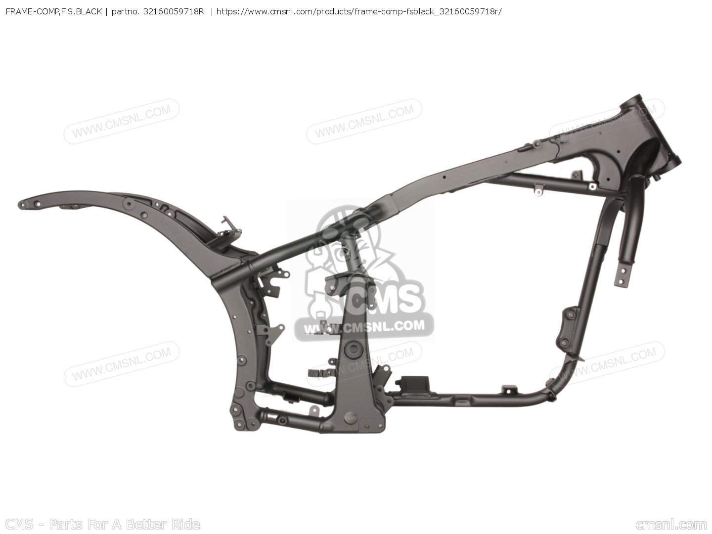32160059718R: Frame-comp,f.s.black Kawasaki - buy the 32160-0597-18R at ...